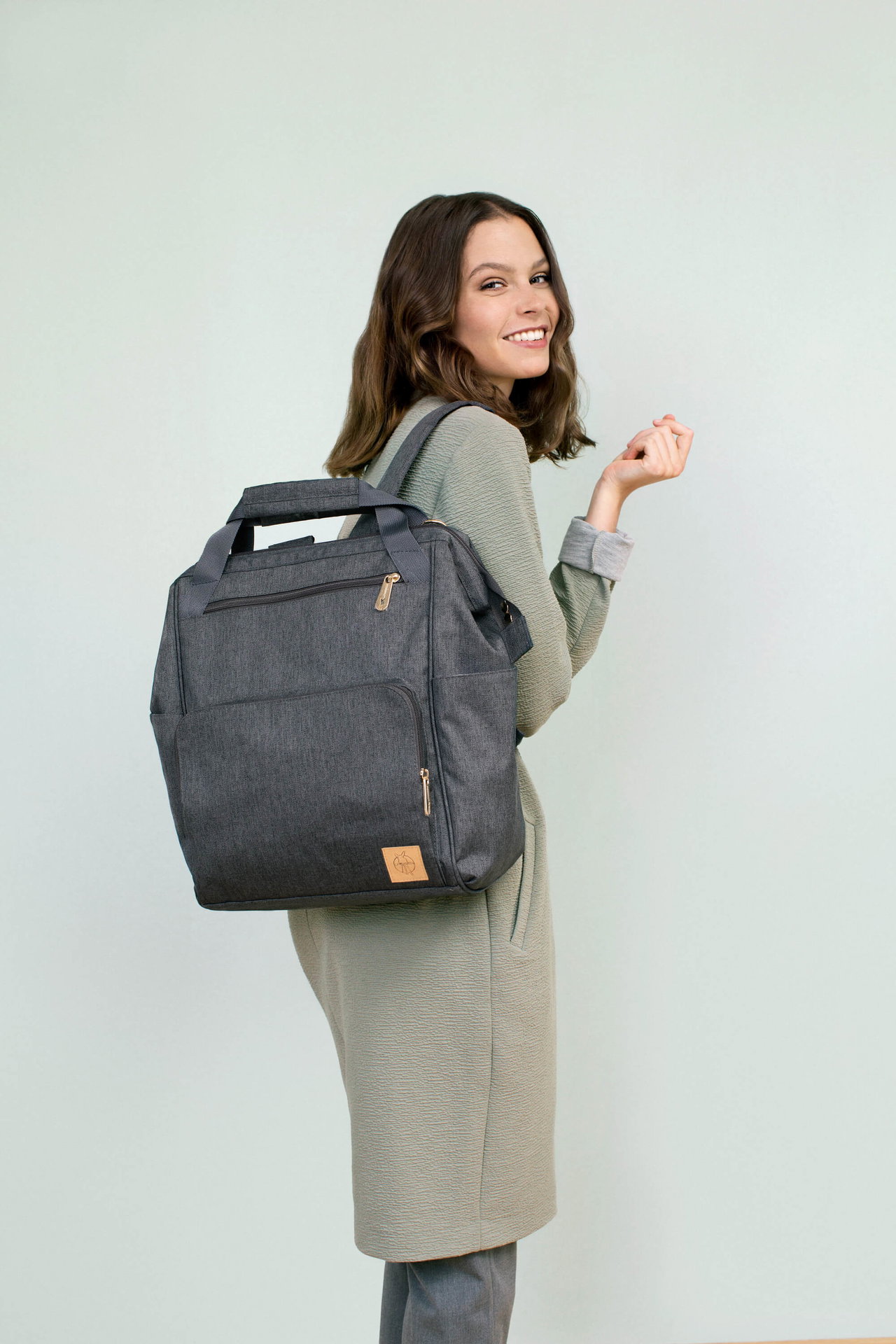 Glam Goldie Backpack, Anthracite | Lässig