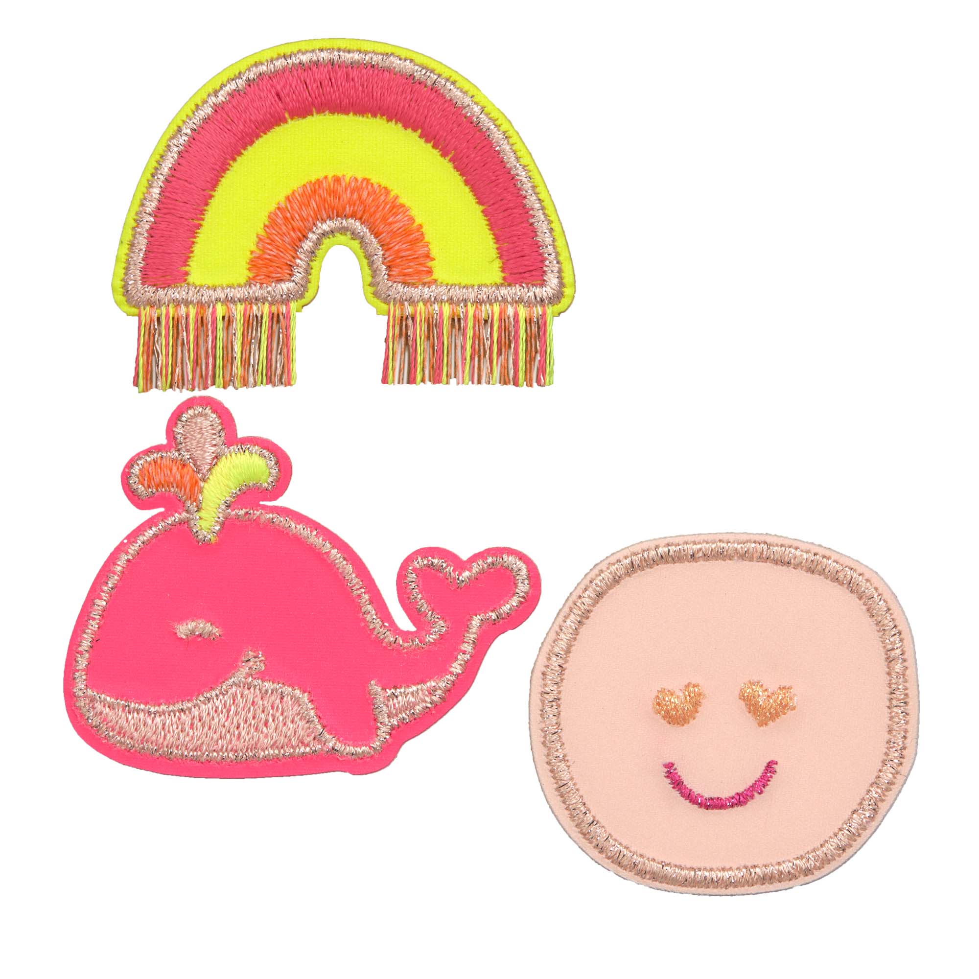 Textil-Sticker (3 Stk) - Schul Set Unique, Roboter | Lässig