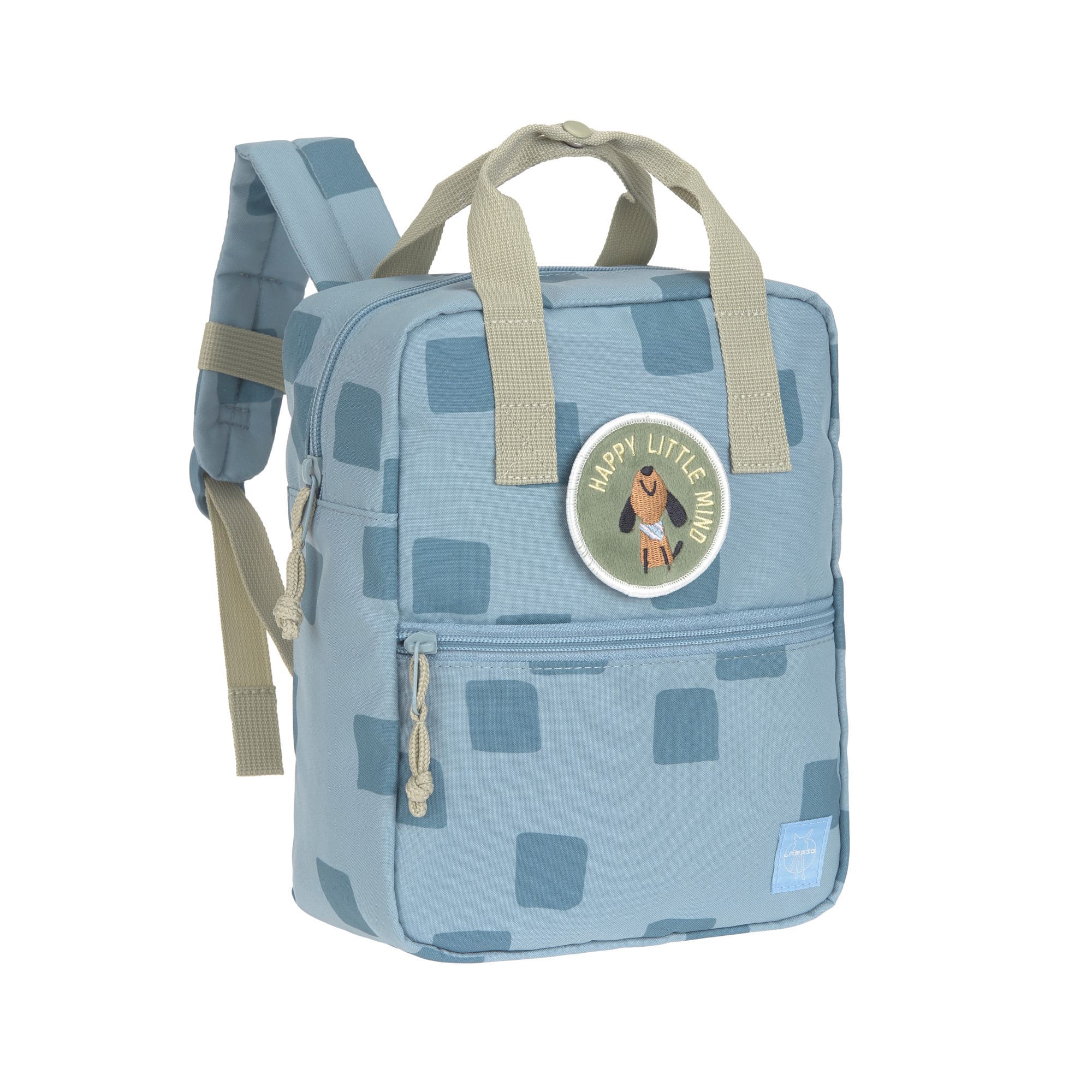 Mini Square Backpack - Pattern Party, blue | Lässig