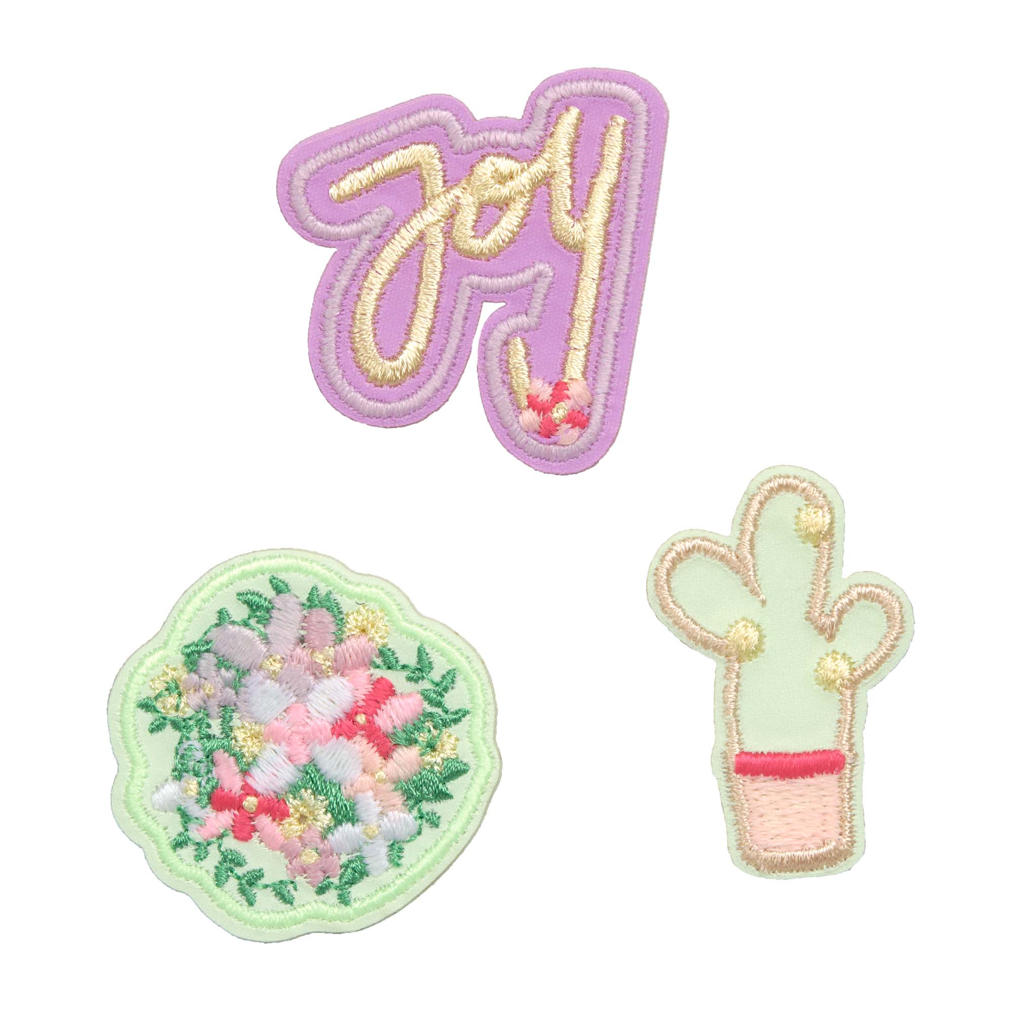 Textil-Sticker (3 Stk) - BOLD Match, Joy Schwarz | Lässig