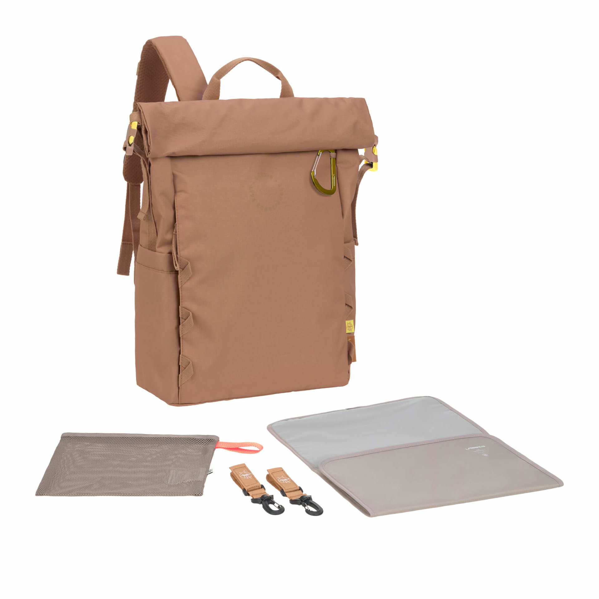 Outdoor Rolltop Backpack, brown | Lässig