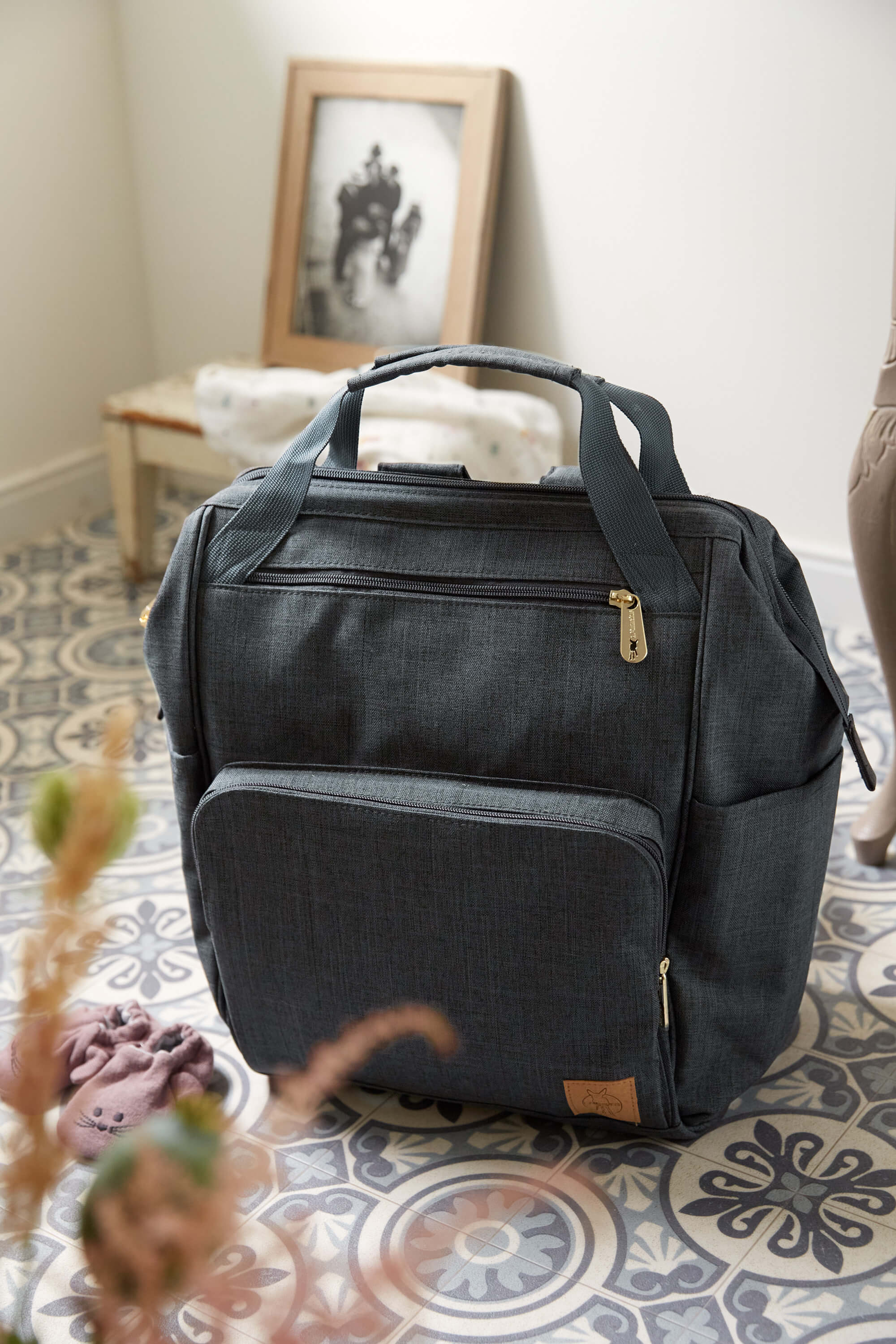 Glam Goldie Backpack, Anthracite | Lässig