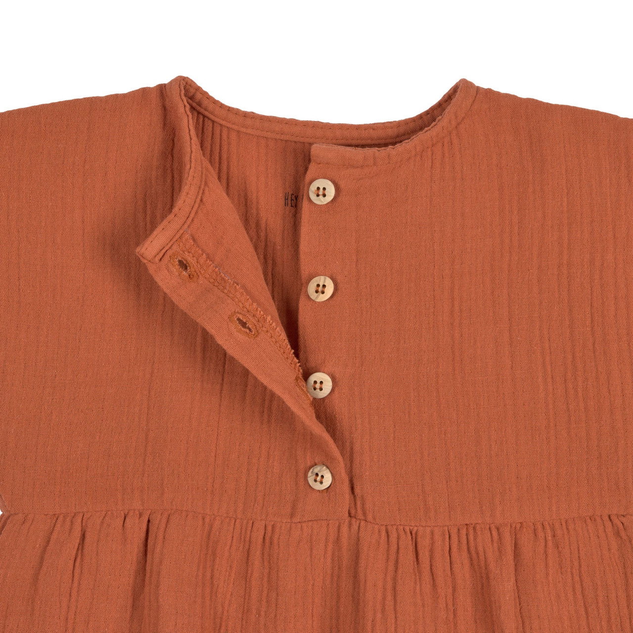 Muslin Dress GOTS rust | Lässig