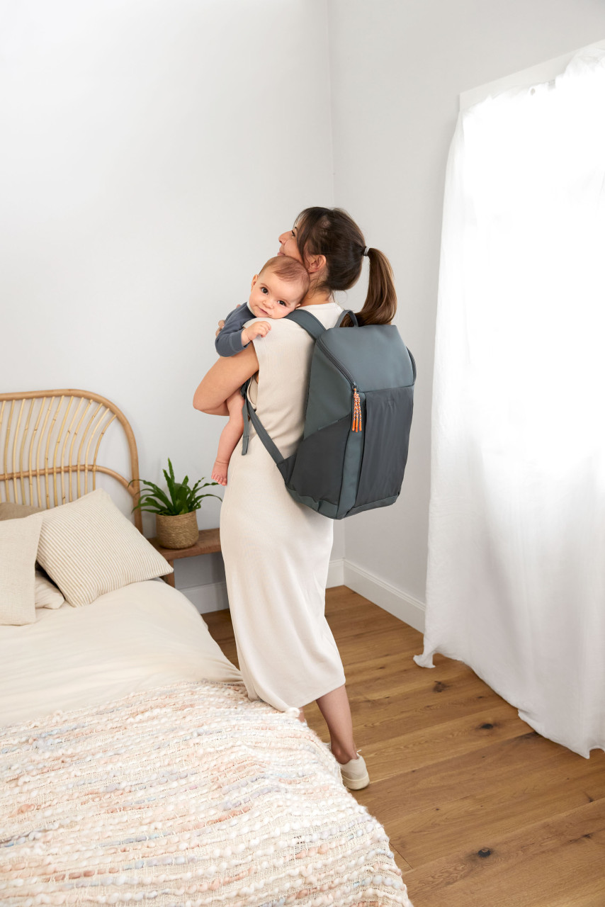 Wickelrucksack reflektierend - Slender Up Backpack, Anthrazit | Lässig